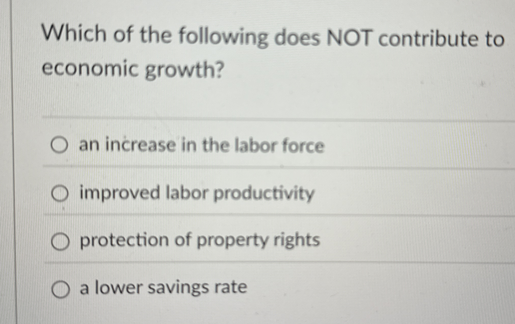 Solved Which of the following does NOT contribute to | Chegg.com