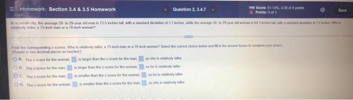 Save Homework Section 3 4 And 3 5 Homework Question