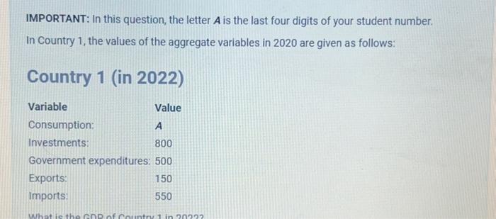 Solved IMPORTANT: In this question, the letter A is the last | Chegg.com