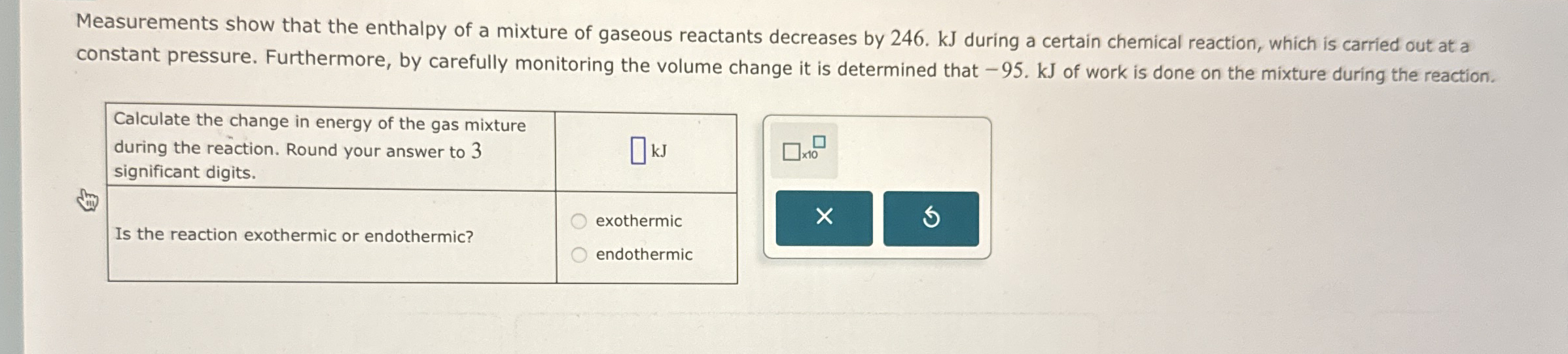 Solved Measurements show that the enthalpy of a mixture of | Chegg.com