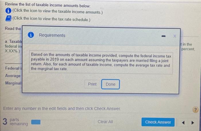 Solved Review the list of taxable income amounts below: | Chegg.com