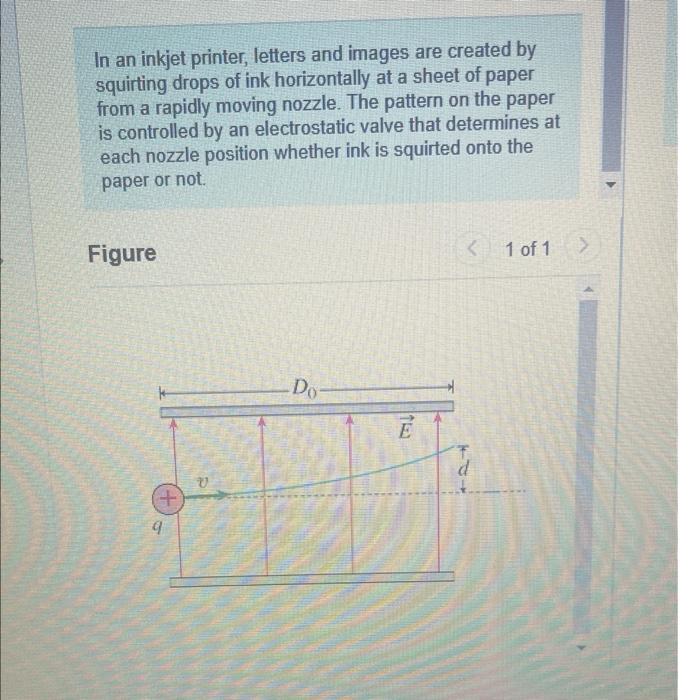 Solved In an inkjet printer, letters and images are created | Chegg.com