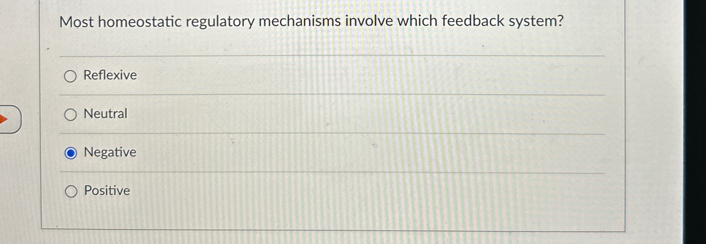 Solved Most homeostatic regulatory mechanisms involve which | Chegg.com