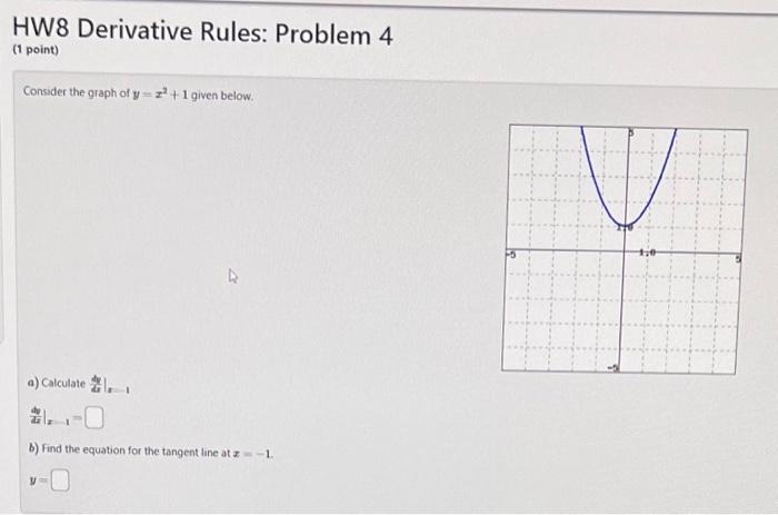 Solved HW8 Derivative Rules: Problem 4 (1 point) Consider | Chegg.com