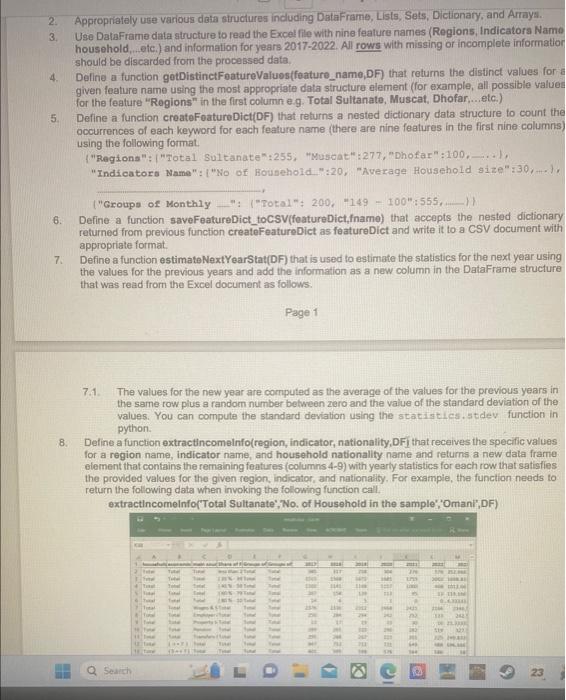 Solved You need to write a Python program to analyze the | Chegg.com