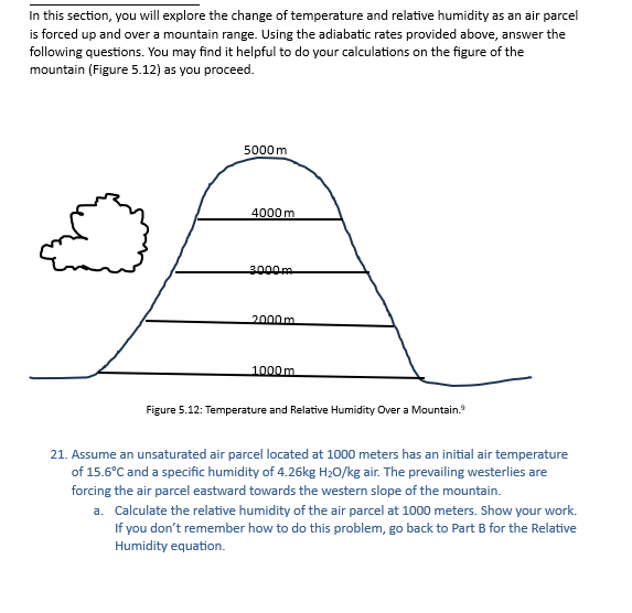 Solved Figure 5.12: Temperature and Relative Humidity Over a | Chegg.com