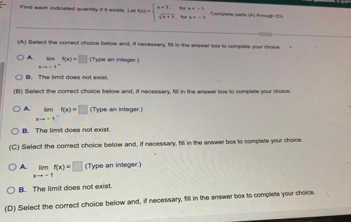 Solved (A) Select the correct choice below and, if | Chegg.com