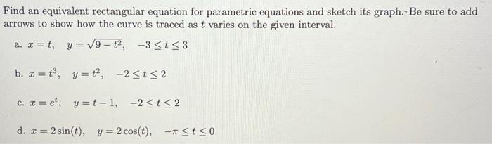 Solved Find an equivalent rectangular equation for | Chegg.com
