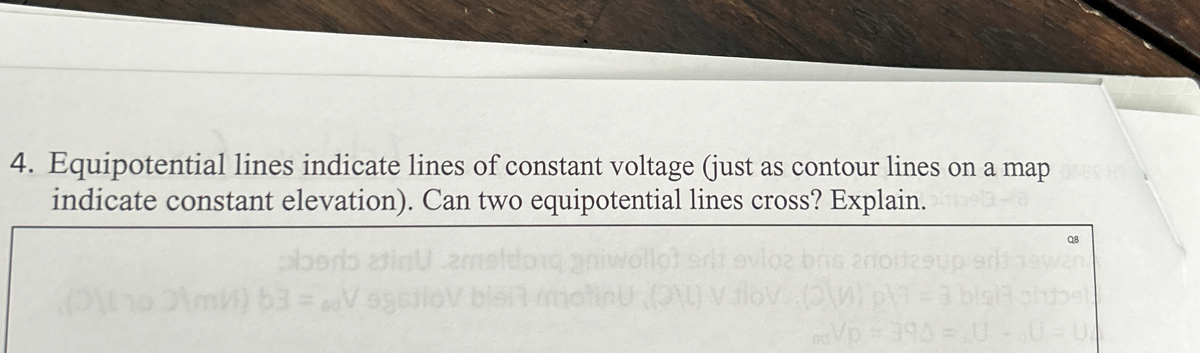 Solved Equipotential lines indicate lines of constant | Chegg.com