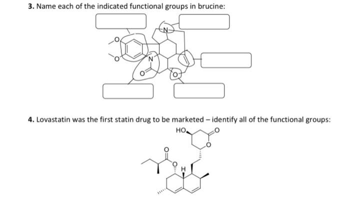 Solved 3. Name each of the indicated functional groups in | Chegg.com