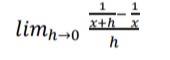 Solved limh→0hx+h1−x1limh→0hx+h1−x1limh→0hx+h1−x1 | Chegg.com