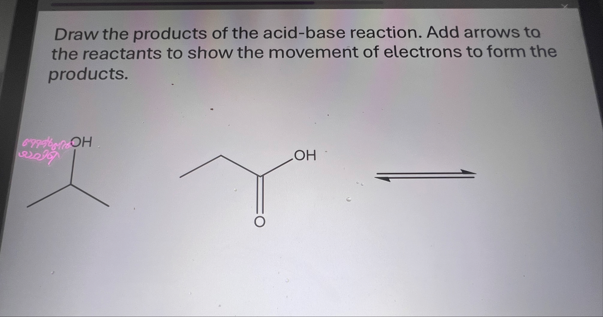 Solved Draw the products of the acid-base reaction. Add | Chegg.com