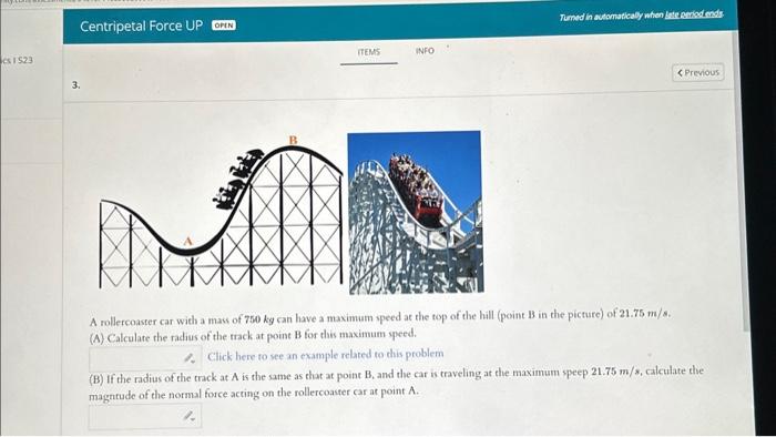 Solved A rollercoaster car with a mass of 750 kg can have a | Chegg.com