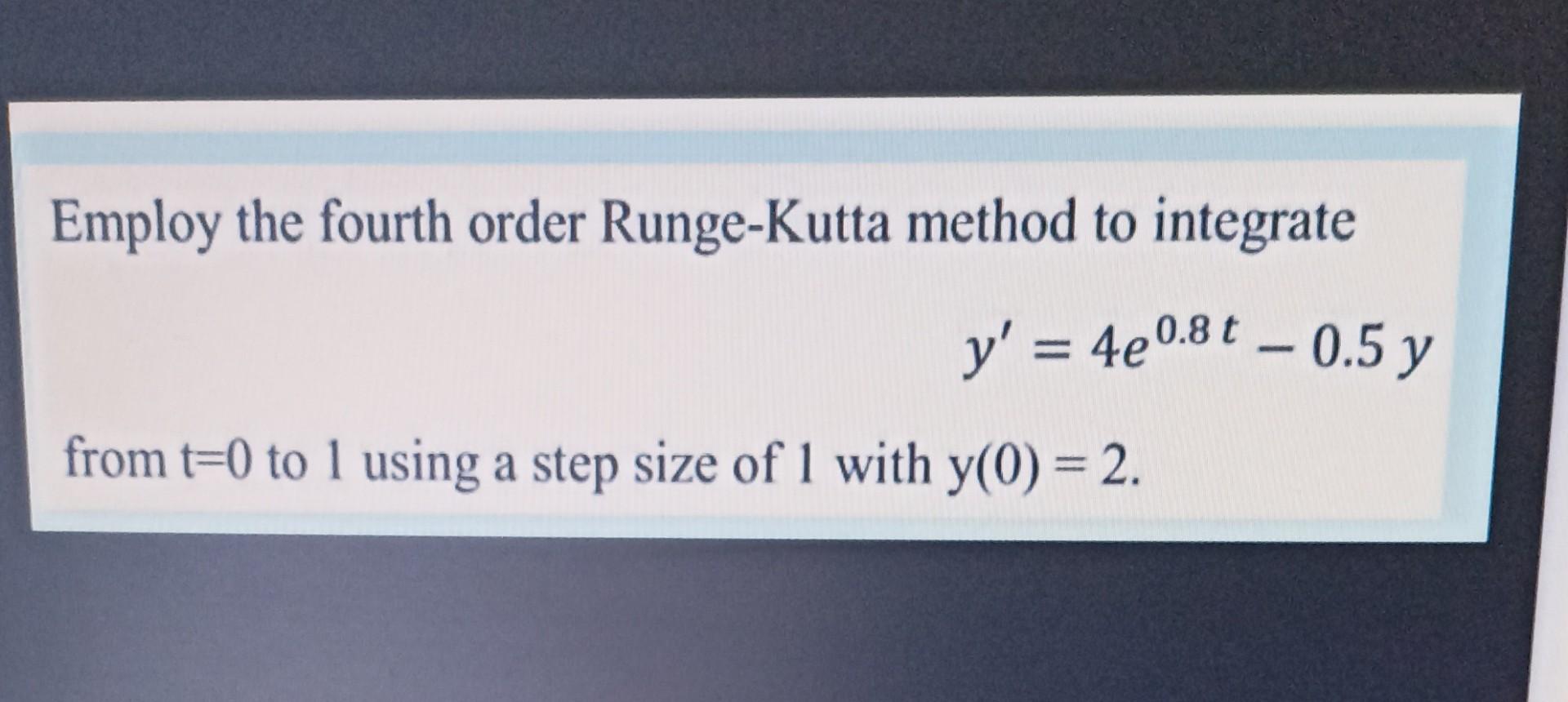 Runge Kutta Method 4Th Order Solved Examples Pdf at Ebony Heritage blog Runge Kutta Method 4Th Order Solved Examples Pdf at Ebony Heritage blog