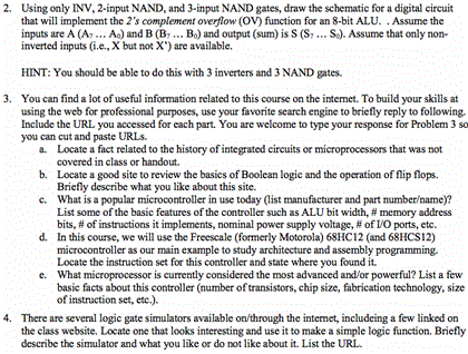Solved Using only INV,2-input NAND, and 3-input NAND gates, | Chegg.com