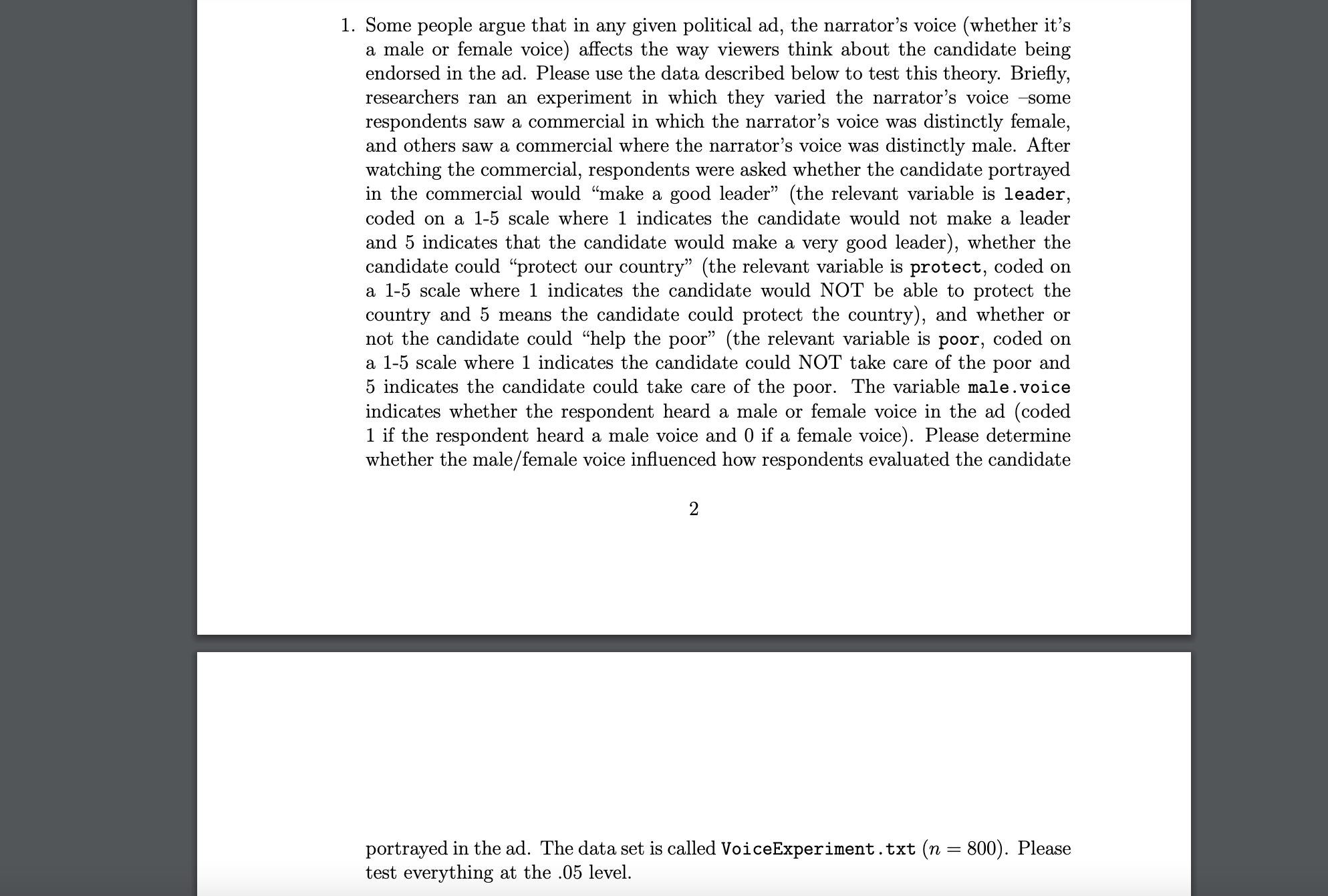 Solved A R studio question in a poli science class | Chegg.com