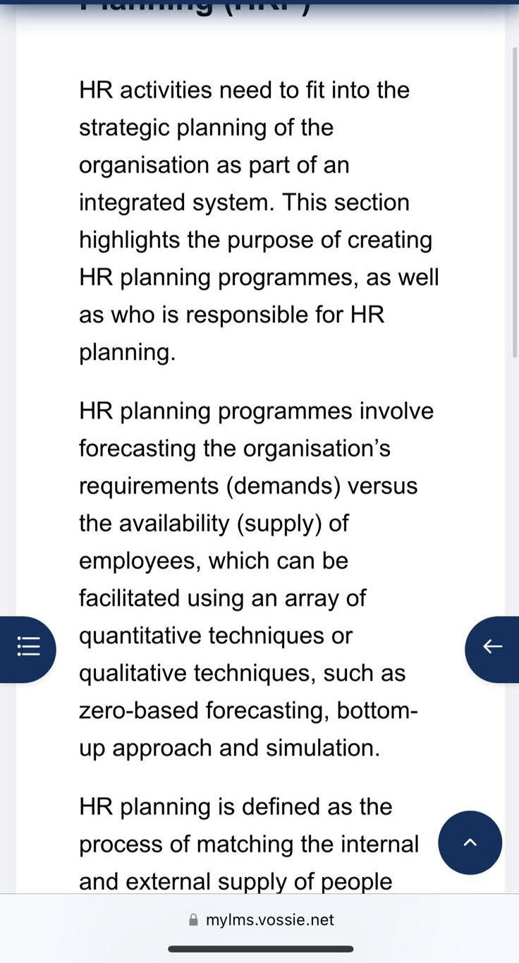 Solved HR ﻿activities need to fit into thestrategic planning | Chegg.com