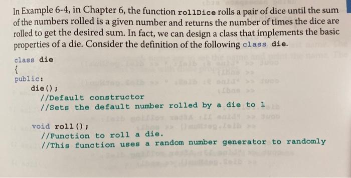 Solved Your program will convert the dice game from the dice | Chegg.com