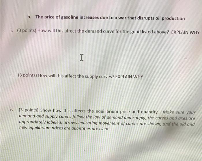 Solved 2. (18 points) Comparative Statics Explain how the | Chegg.com