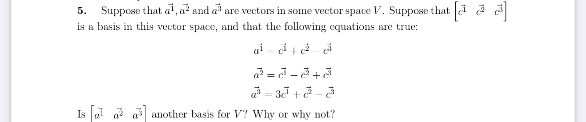 Solved Suppose that vec(a1),vec(a2) ﻿and vec(a3) ﻿are | Chegg.com