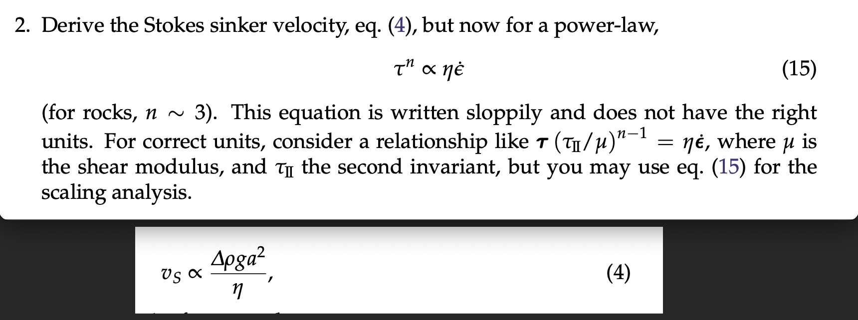 Solved Derive the stokes sinker equation | Chegg.com