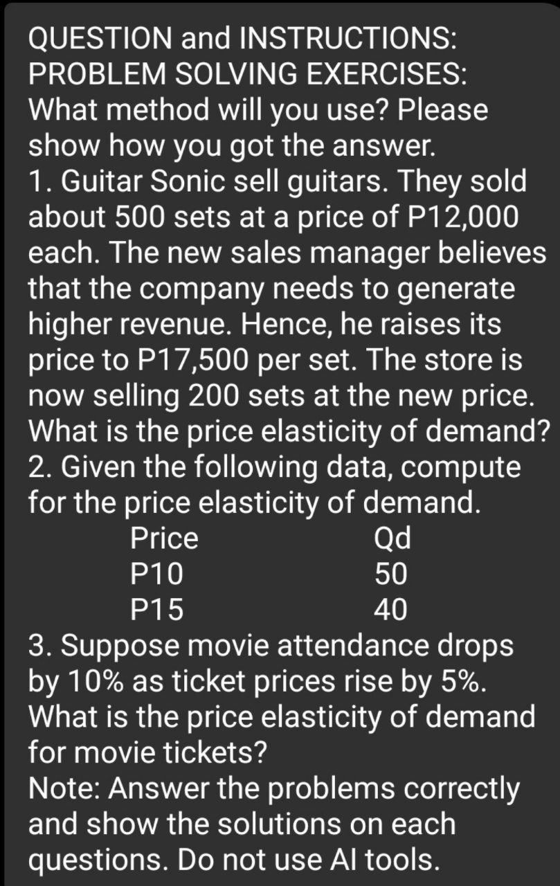 Solved QUESTION and INSTRUCTIONS:PROBLEM SOLVING | Chegg.com