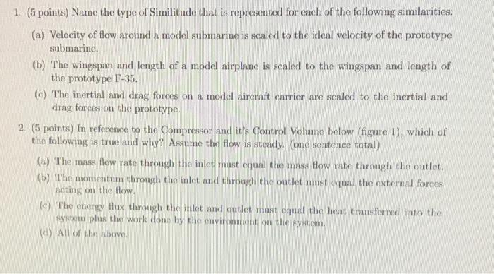 Solved 1. (5 points) Name the type of Similitude that is | Chegg.com