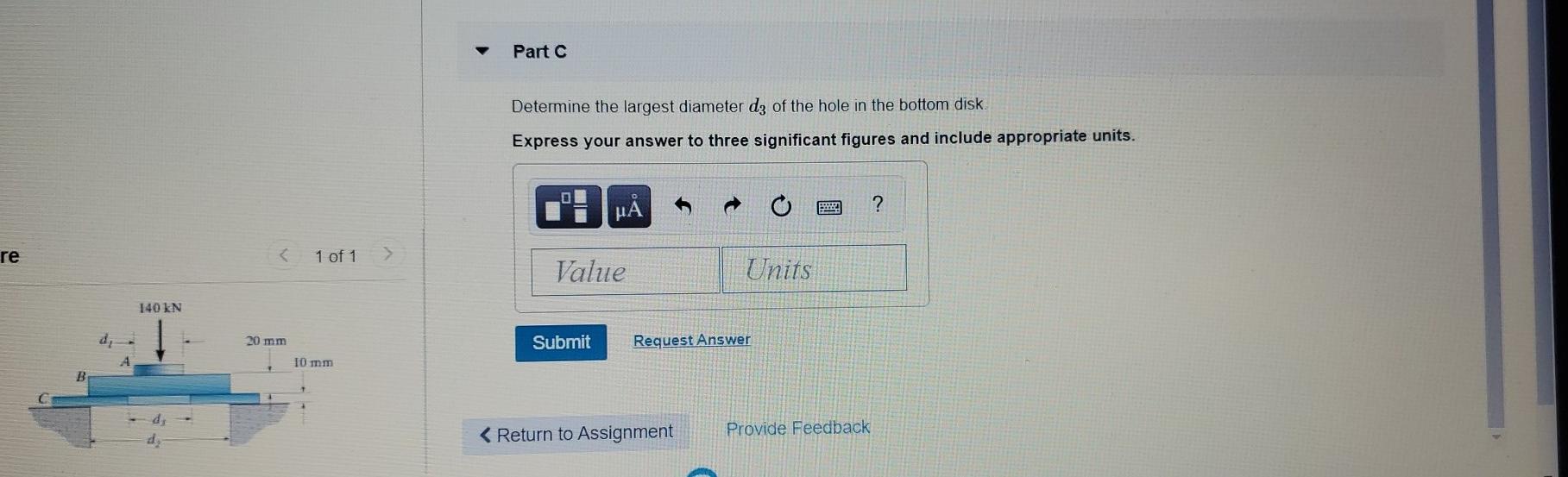 Solved 1 Review The assembly consists of three disks A, B, | Chegg.com
