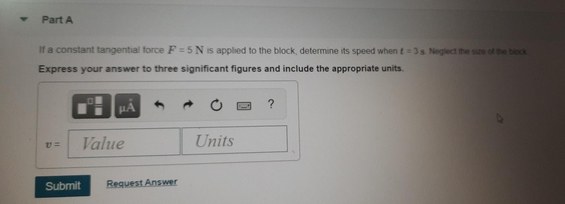 Solved Initially the 3-kg block is rotating with a constant | Chegg.com