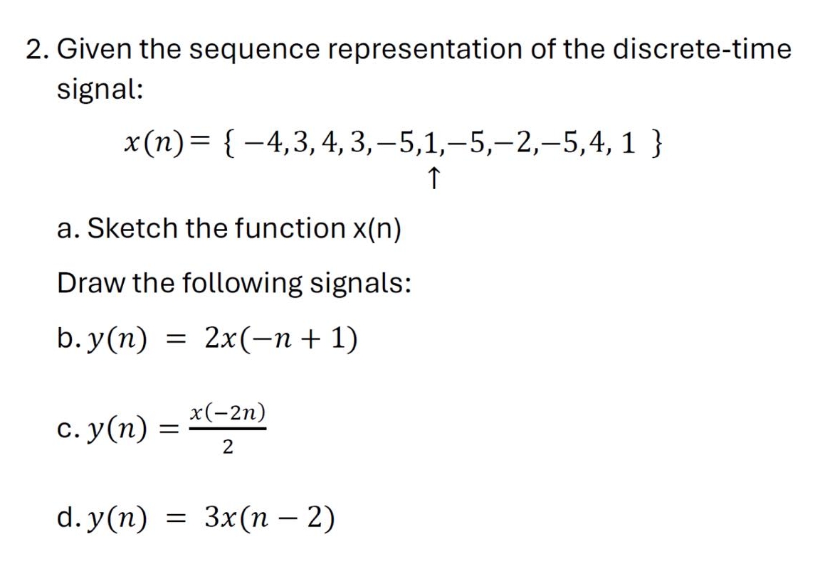 Solved Given the sequence representation of the | Chegg.com