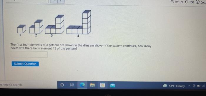 Solved B0/1 pt 100 Deta 41- The first four elements of a | Chegg.com