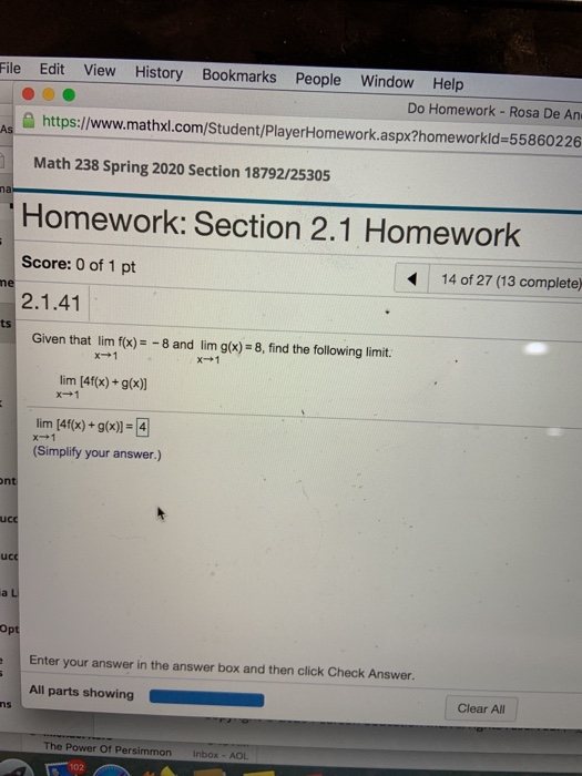 Solved e Edit View History Bookmarks People Window Help O Do | Chegg.com