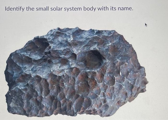 Solved Identify the small solar system body with its name. | Chegg.com