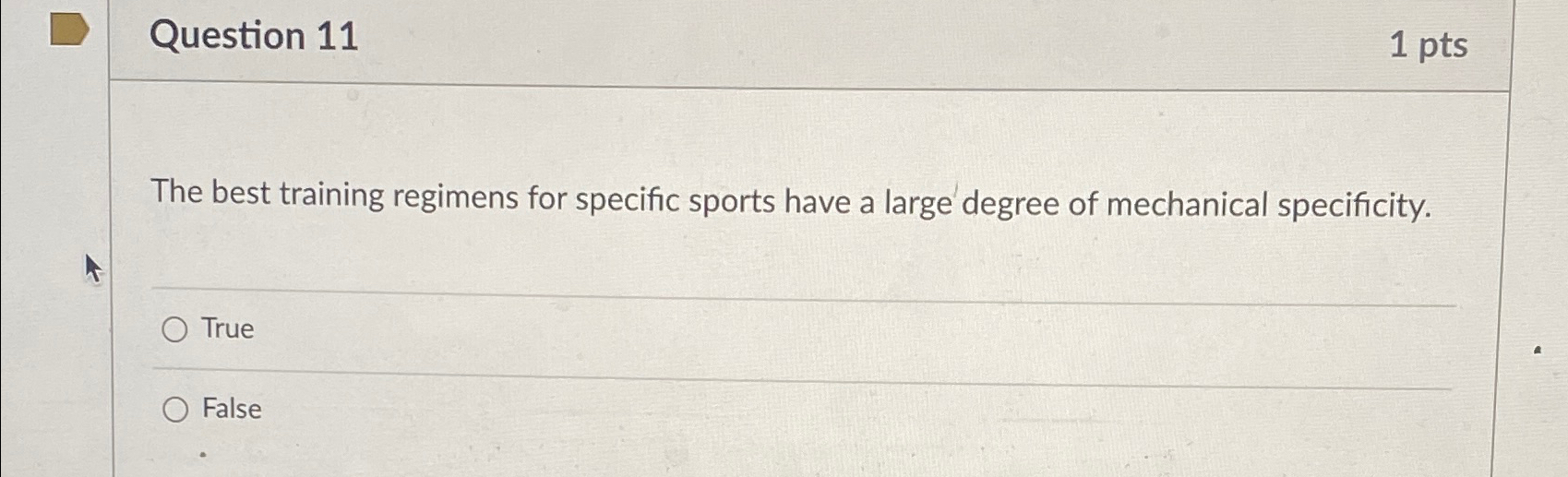 Solved Question 111 ﻿ptsThe best training regimens for | Chegg.com