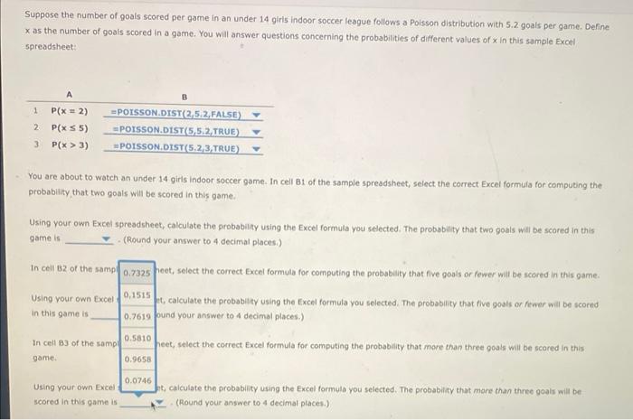 Solved Suppose the number of goals scored per game in an | Chegg.com