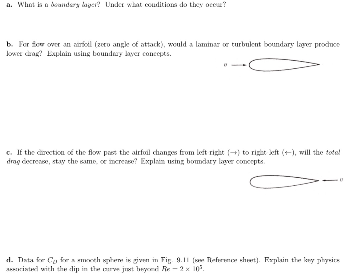 Solved a. ﻿What is a boundary layer? Under what conditions | Chegg.com