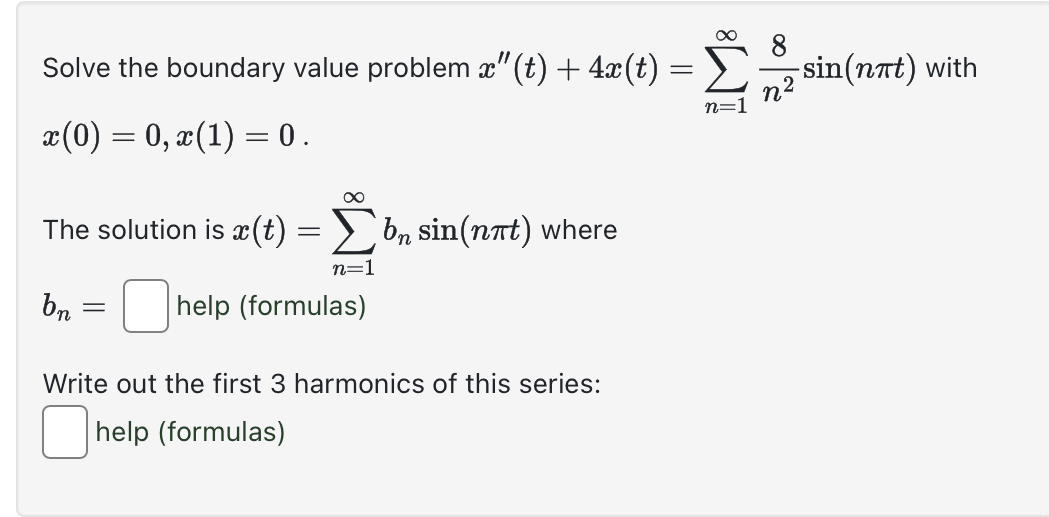 Solved Solve the boundary value problem | Chegg.com