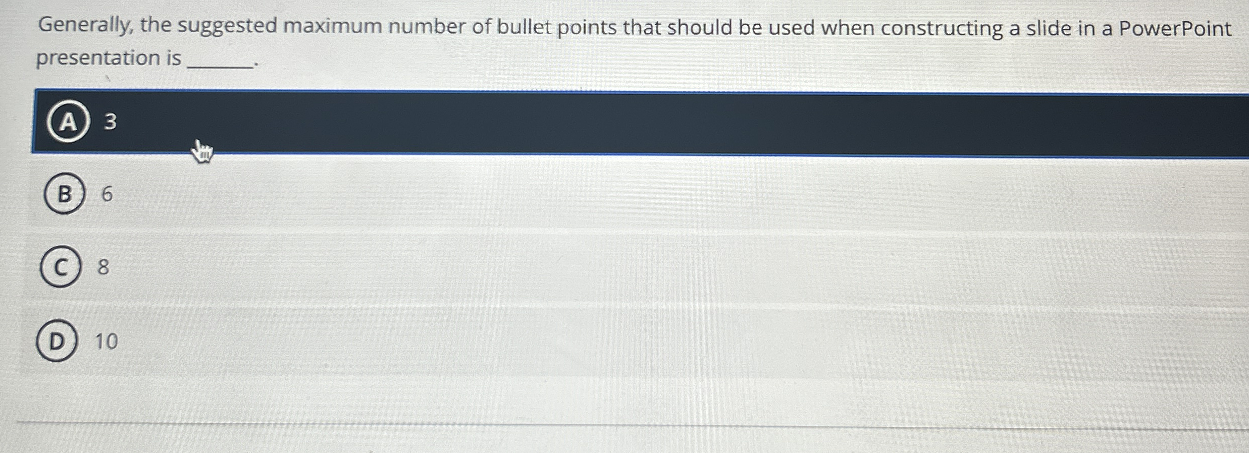 Solved Generally, the suggested maximum number of bullet | Chegg.com