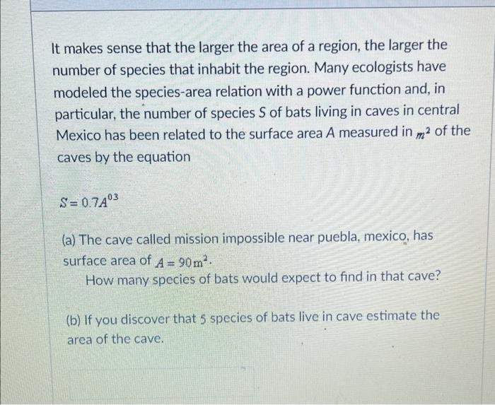 Solved It makes sense that the larger the area of a region, | Chegg.com