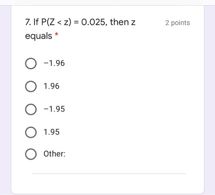 Solved 7. If P(Z