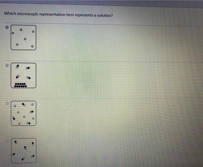 Solved Which microscopic representation best represents a | Chegg.com