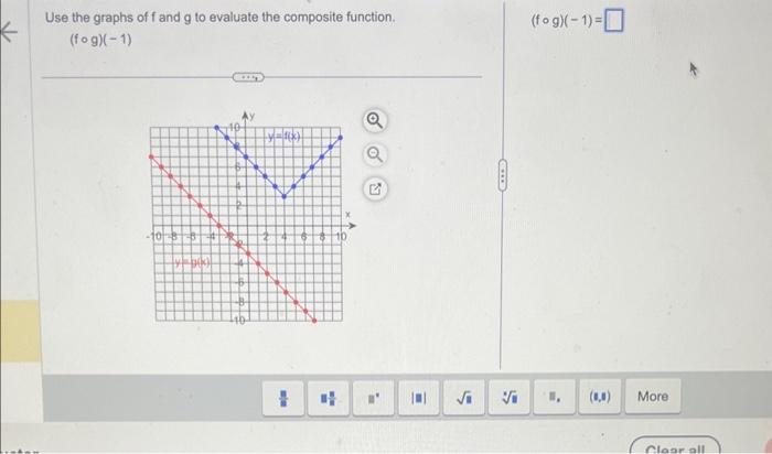 Solved Use the graphs of f and g to evaluate the composite | Chegg.com