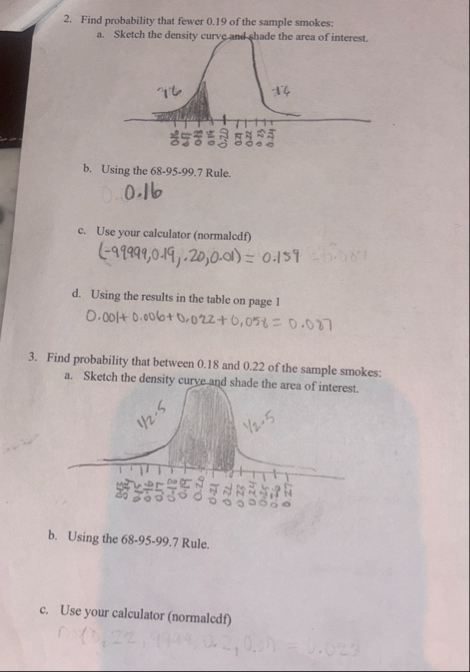 Find probability that fewer 0.19 ﻿of the sample | Chegg.com
