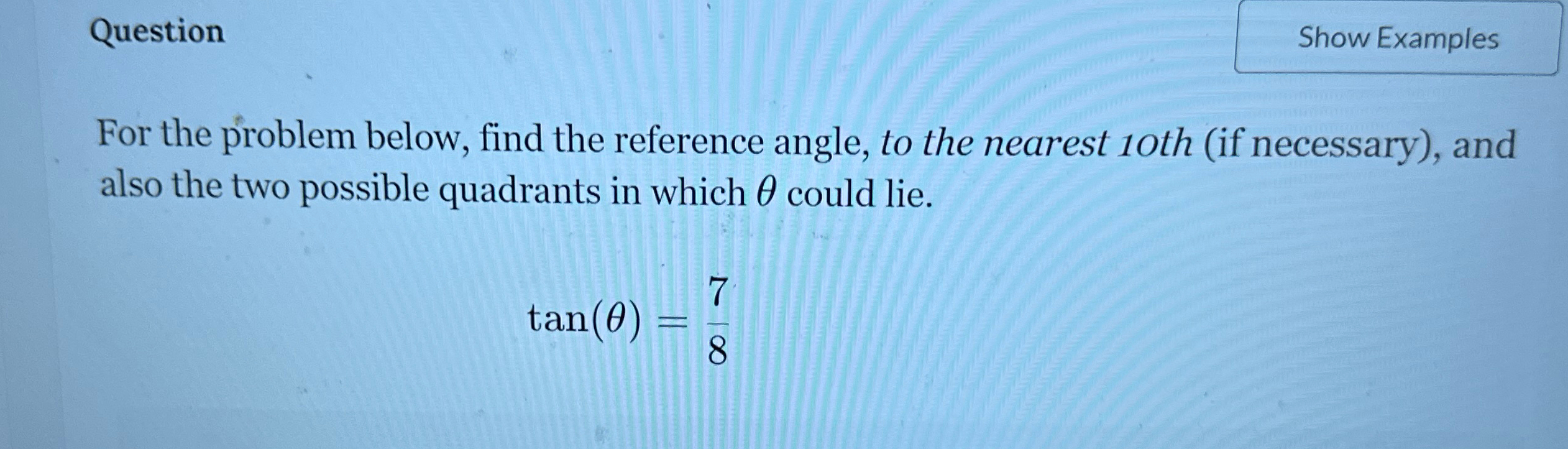 Solved QuestionFor the problem below, find the reference | Chegg.com