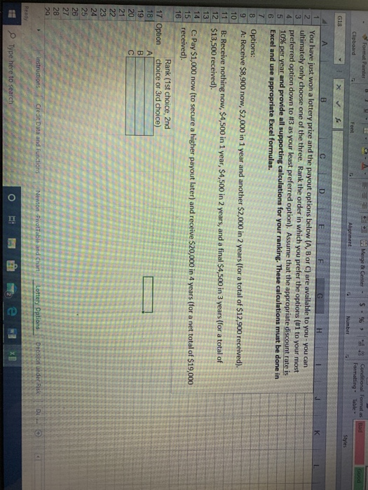 Solved Format Painter $ - % Conditional Formatas Formatting | Chegg.com