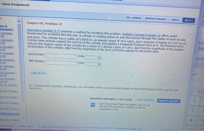 Solved - Open Assignment T FULL SCREEN PRINTER VERSION