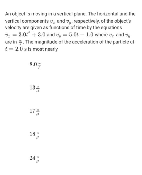 Solved An object is sliding along a horizontal table surface | Chegg.com