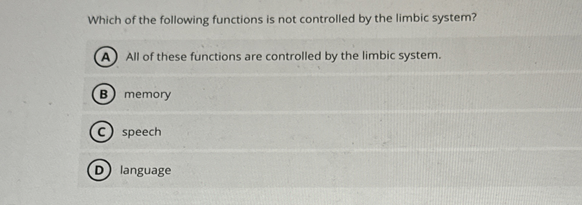 Solved Which of the following functions is not controlled by | Chegg.com