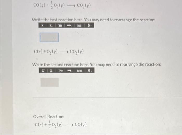 Solved How should the first two reactions be rearranged so | Chegg.com