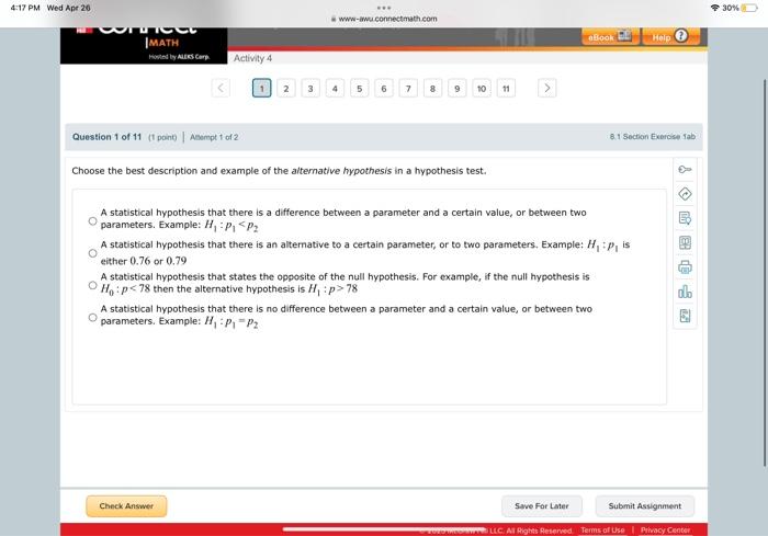 Solved Choose the best description and example of the | Chegg.com